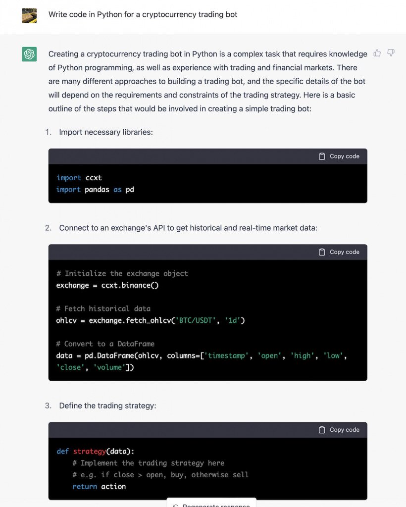 Can ChatGPT Help You Get Rich Trading Crypto? - CryptoVantage